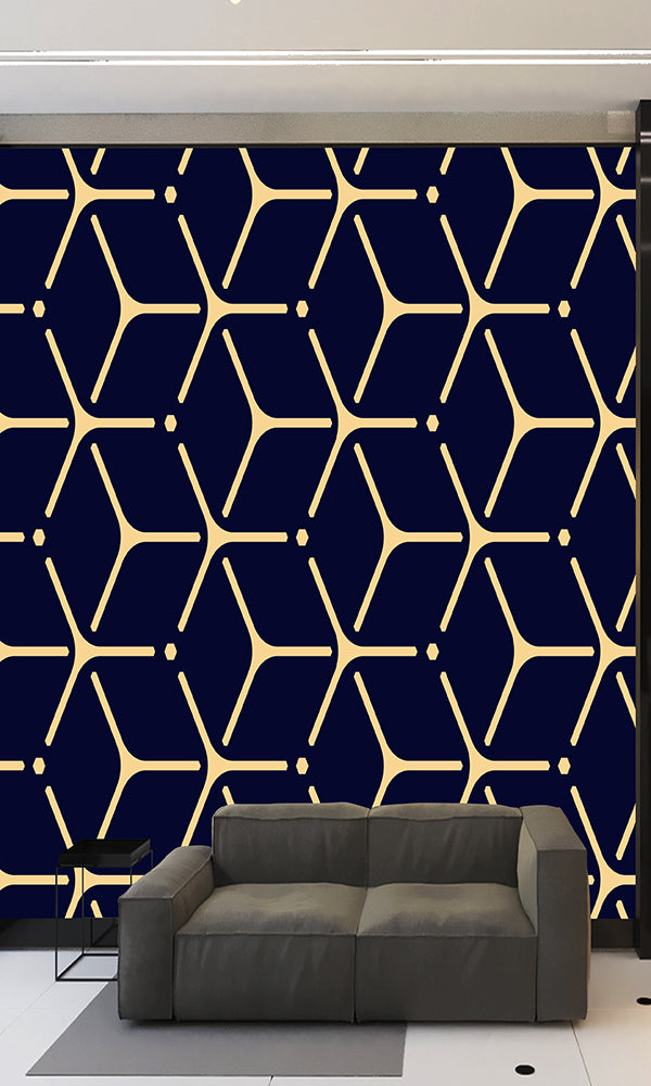 Cube Ladder Pattern Wallpaper